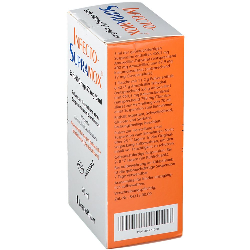 InfectoSupramox® 400 mg/57 mg/5 ml 70 ml - shop-apotheke.com