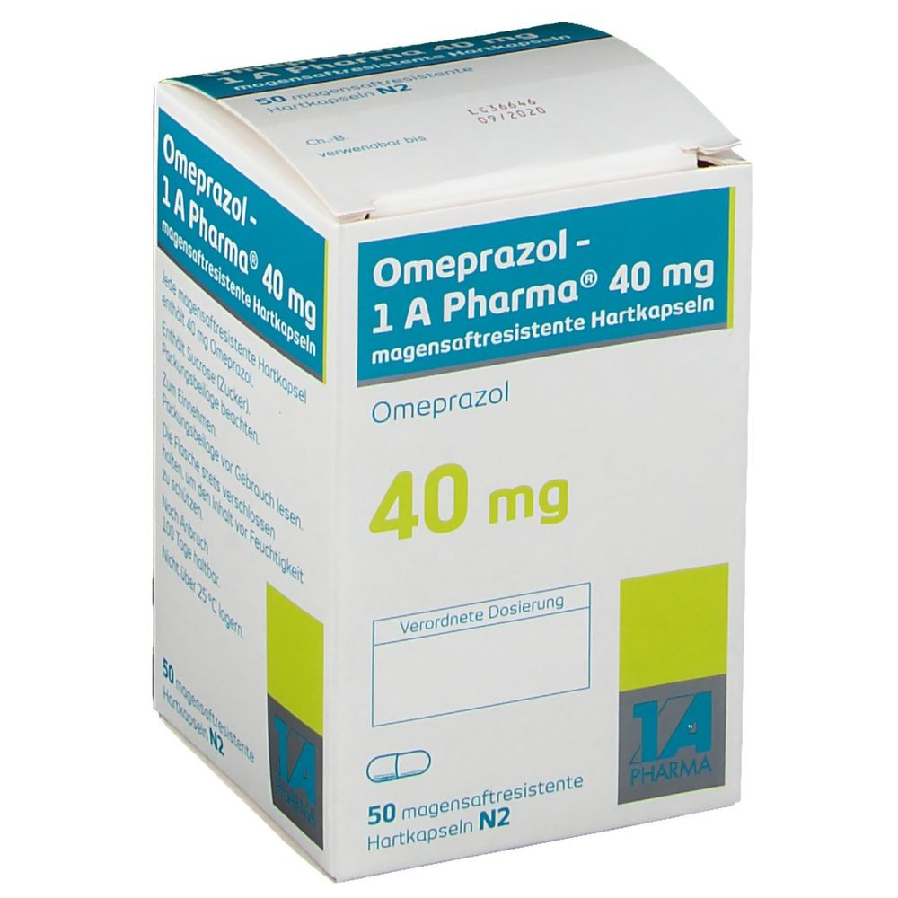 OMEPRAZOL 40 mg 1A Pharma 50 St - shop-apotheke.com