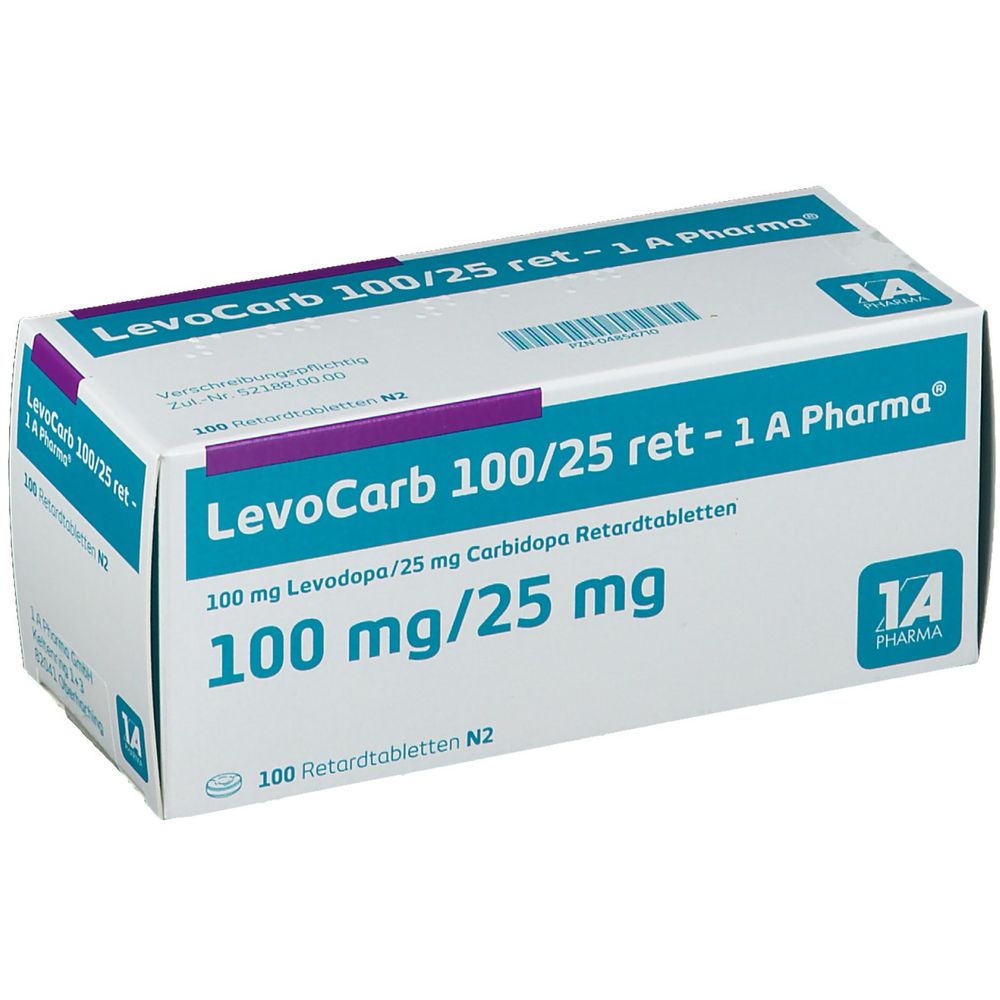 LevoCarb 100/25 ret - 1 A Pharma® 100 St - shop-apotheke.com