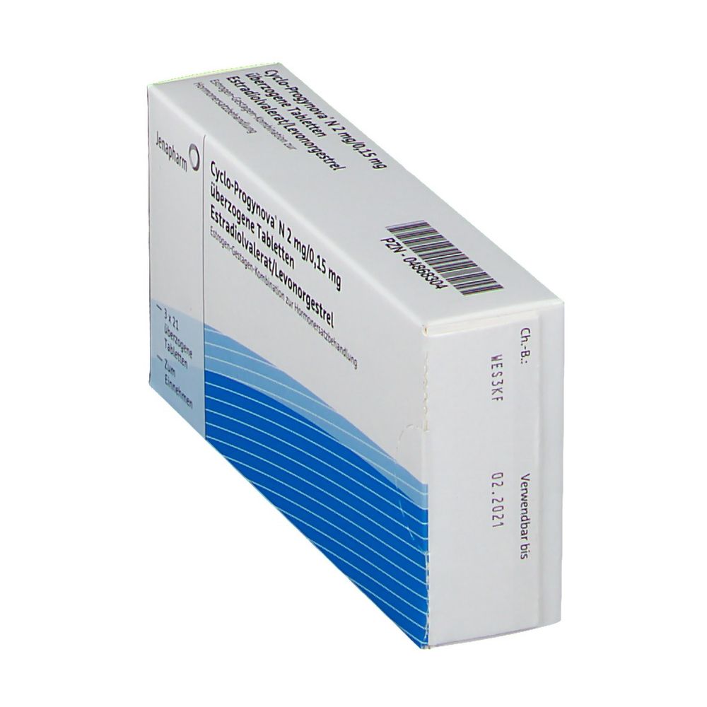 Cyclo-Progynova® N 2 mg/0,15 mg 3x21 St - shop-apotheke.com