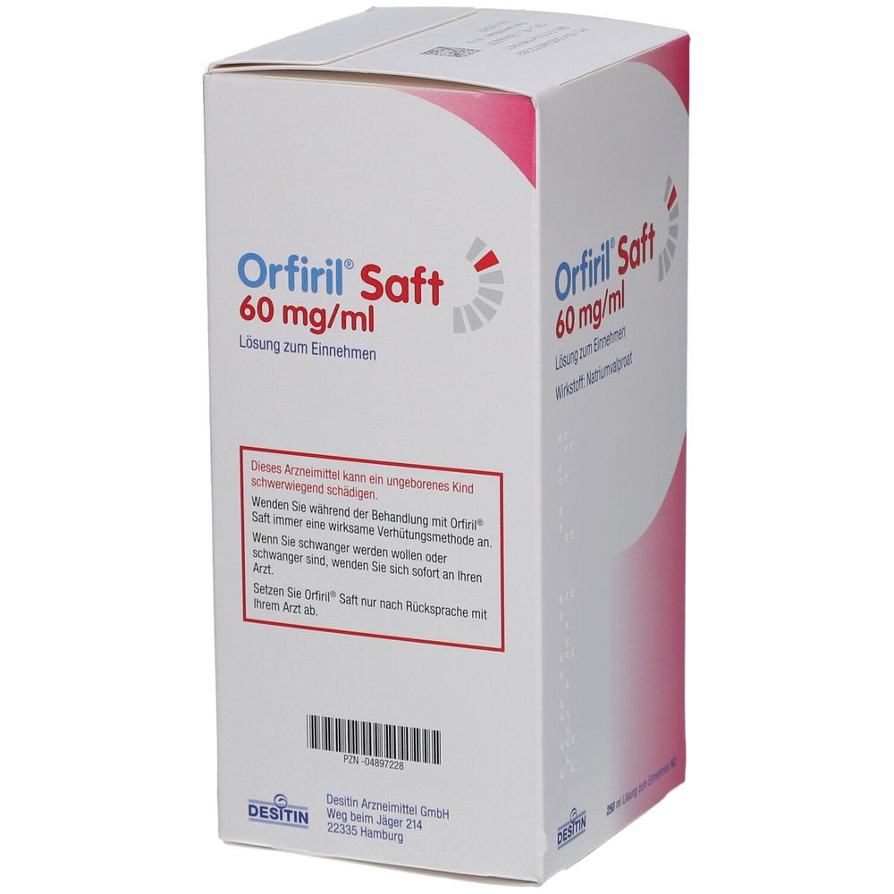 Orfiril® Saft 60 mg/ml 250 ml - shop-apotheke.com