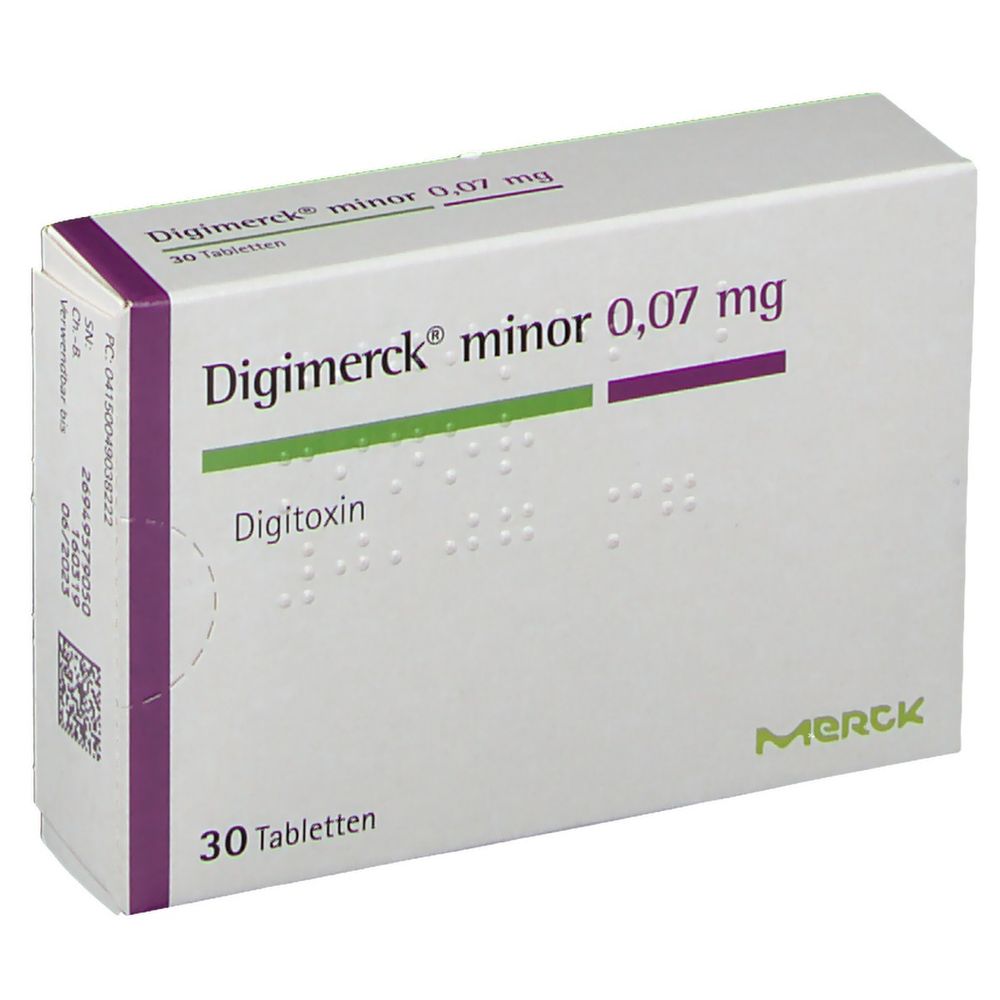 Digimerck® minor 0,07 mg 30 St - shop-apotheke.com