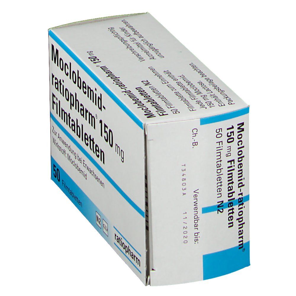 Moclobemid-ratiopharm® 150 mg 50 St - shop-apotheke.com