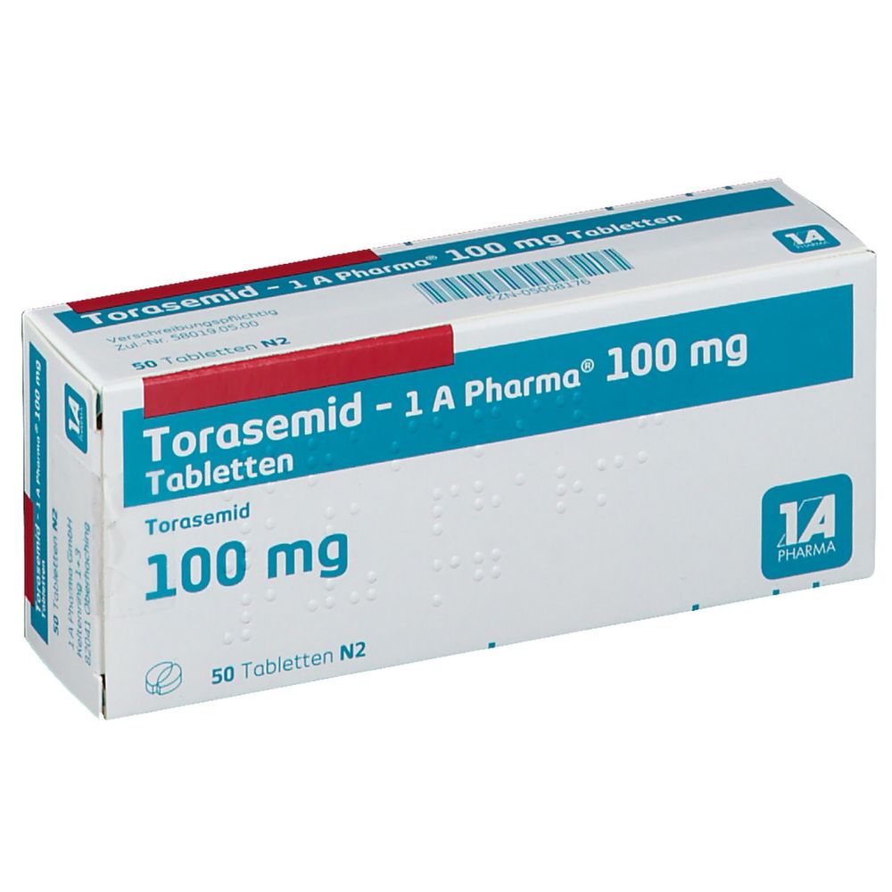 Torasemid - 1 A Pharma® 100 mg 50 St - shop-apotheke.com