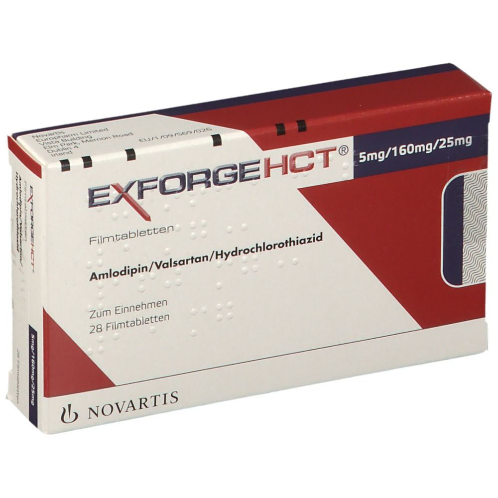Exforge® HCT 5 mg/160 mg/25 mg 28 St - shop-apotheke.com