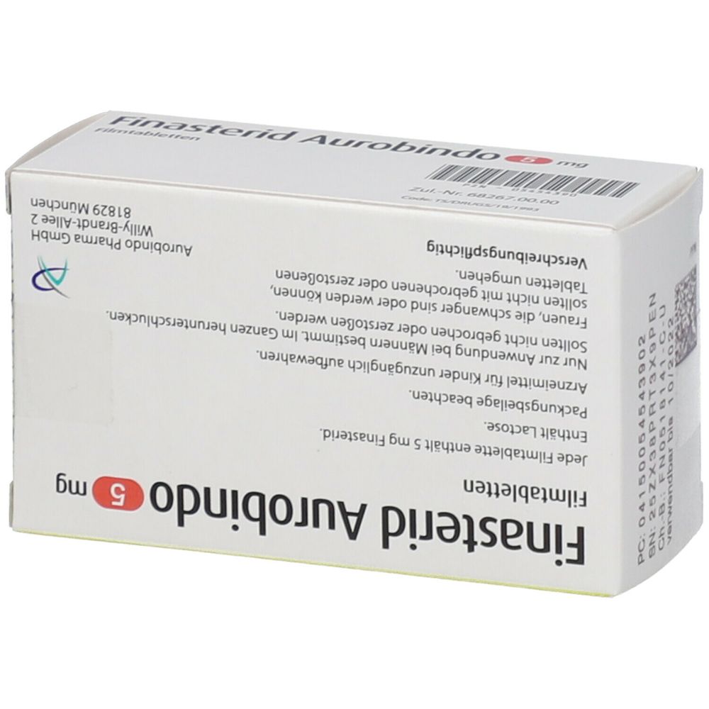 Finasterid Aurobindo 5 mg 50 St - shop-apotheke.com