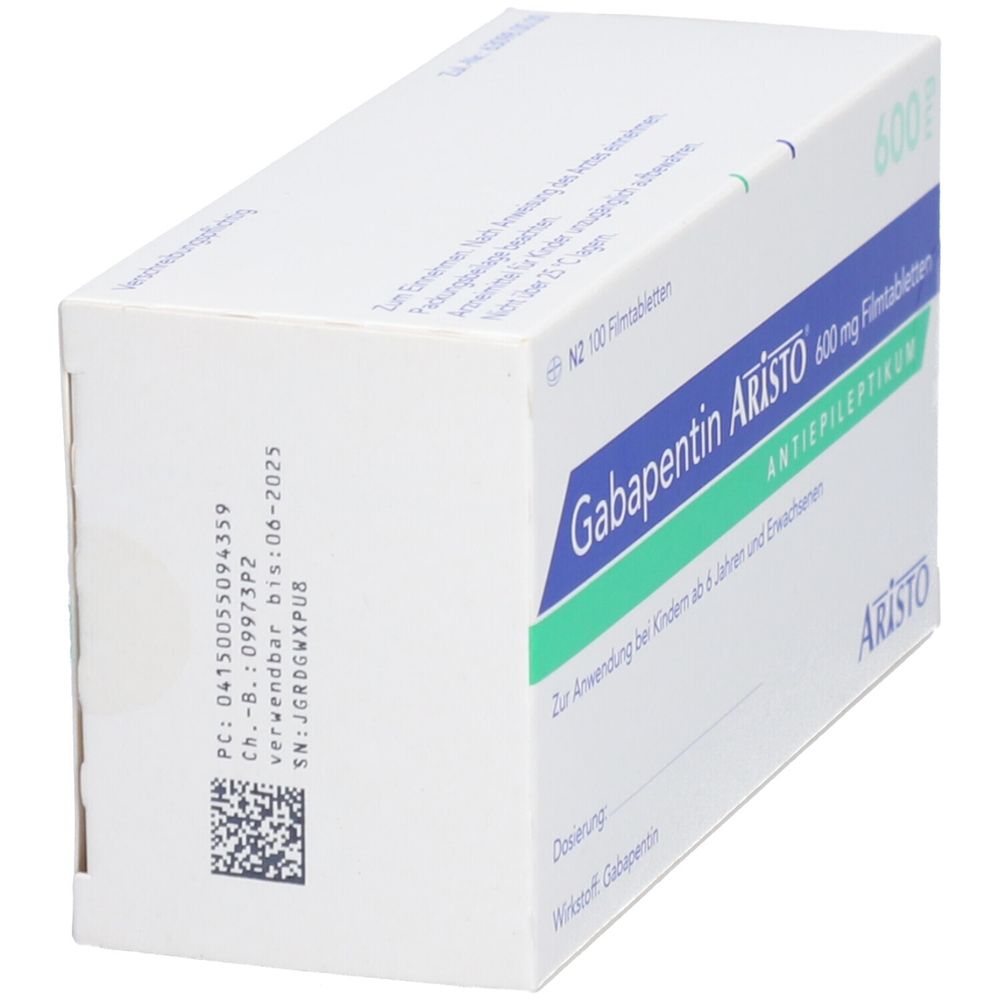 Gabatin Aristo® 600 mg 100 St - shop-apotheke.com