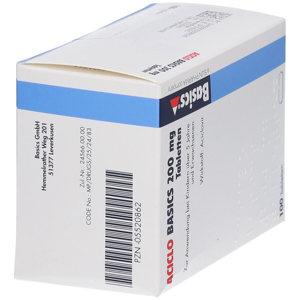 ACICLO BASICS 200 mg 100 St - shop-apotheke.com