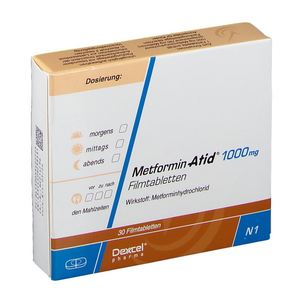Metformin Atid® 1000 mg 30 St - shop-apotheke.com