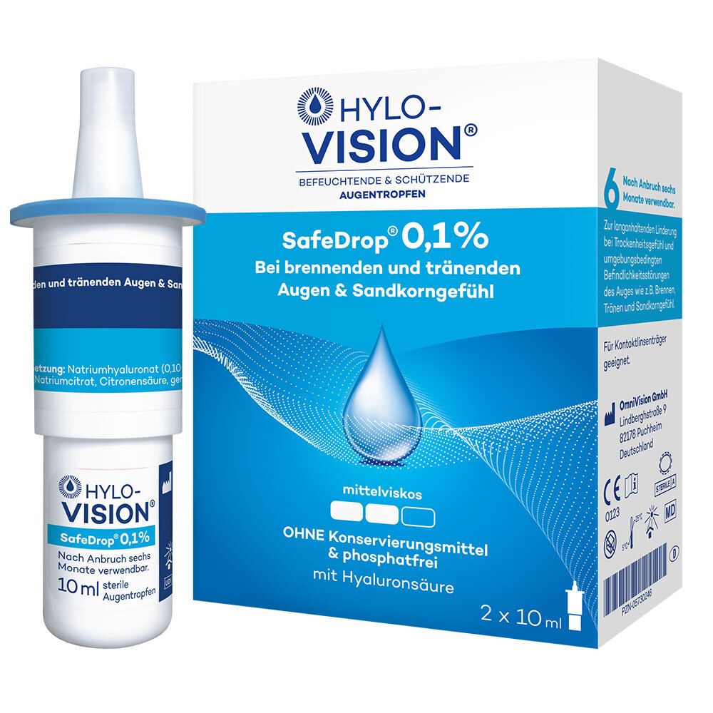 Hylo-Vision® SafeDrop® 0,1 % 2x10 ml - shop-apotheke.com