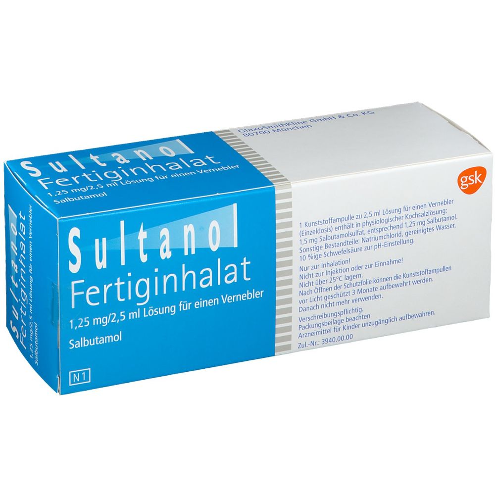 Sultanol® 1,25 mg/2,5 ml 50 St - shop-apotheke.com