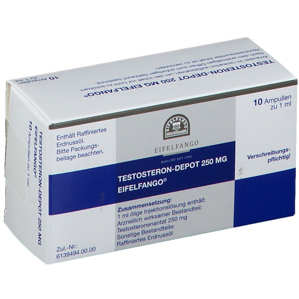 TESTOSTERON-DEPOT 250 mg EIFELFANGO® 10x1 ml - shop-apotheke.com