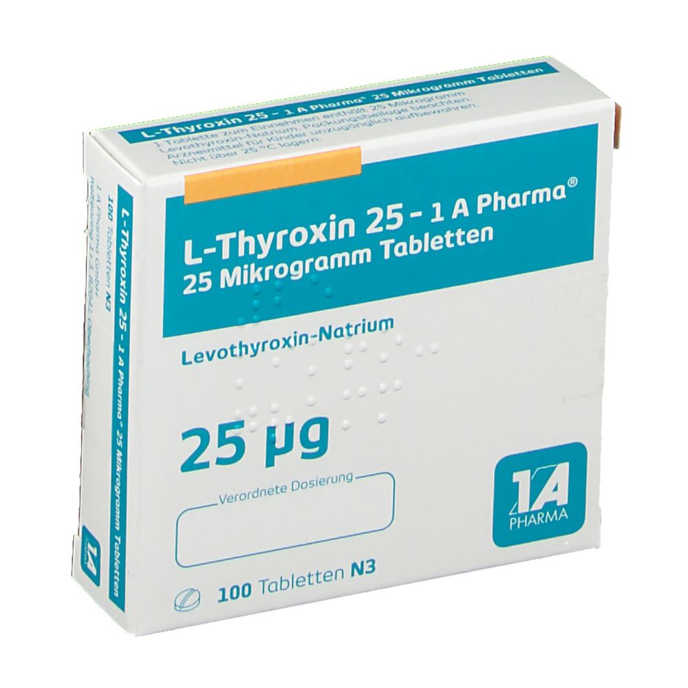 L-Thyroxin 25 - 1 A Pharma® 100 St - shop-apotheke.com