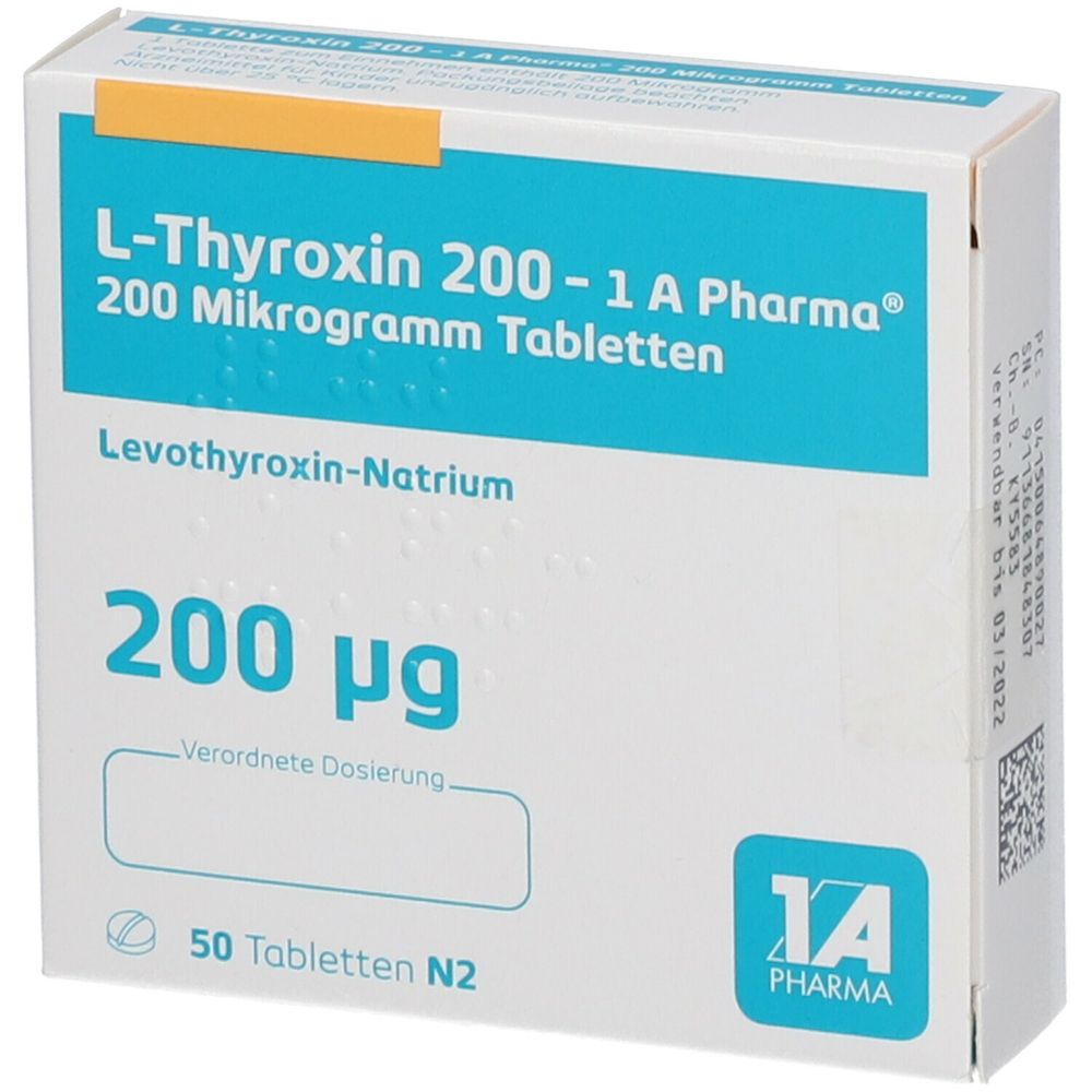 L-Thyroxin 200 - 1 A Pharma® 50 St - shop-apotheke.com
