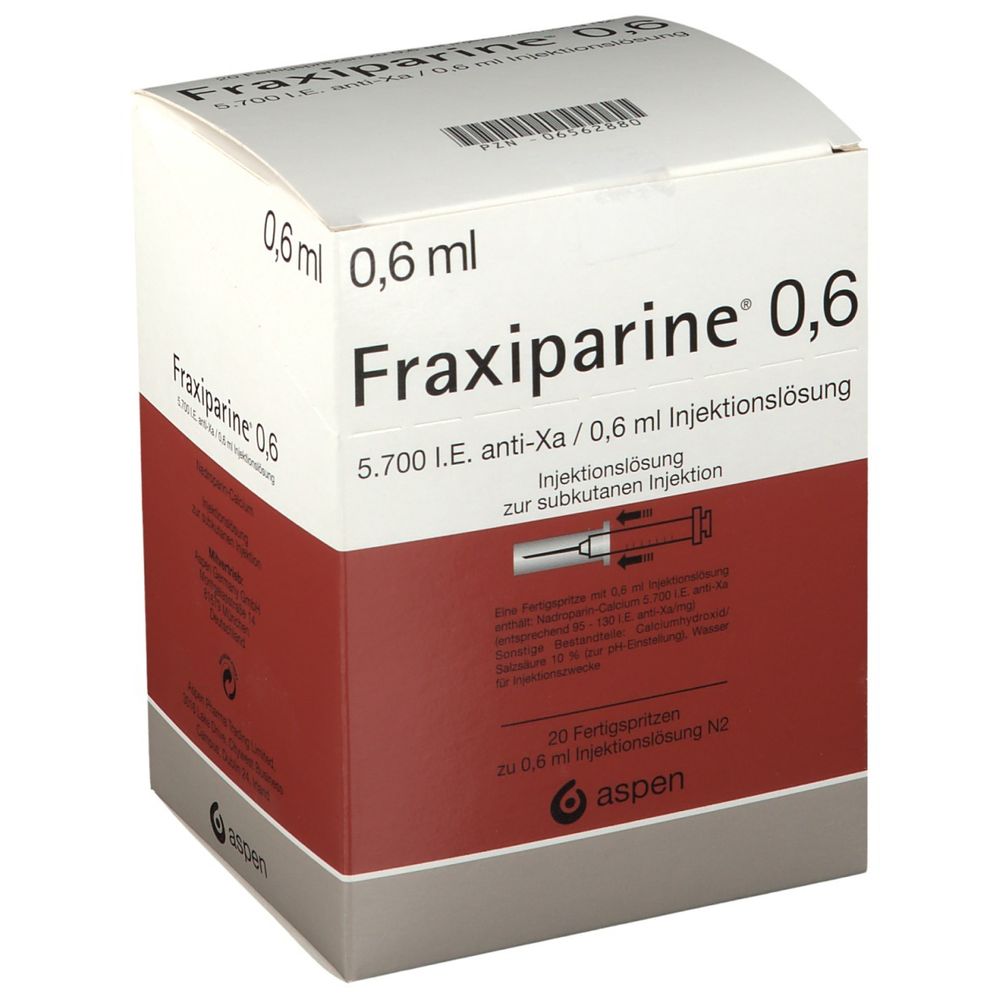 Fraxiparine 0,6 ml 20x0,6 ml - shop-apotheke.com