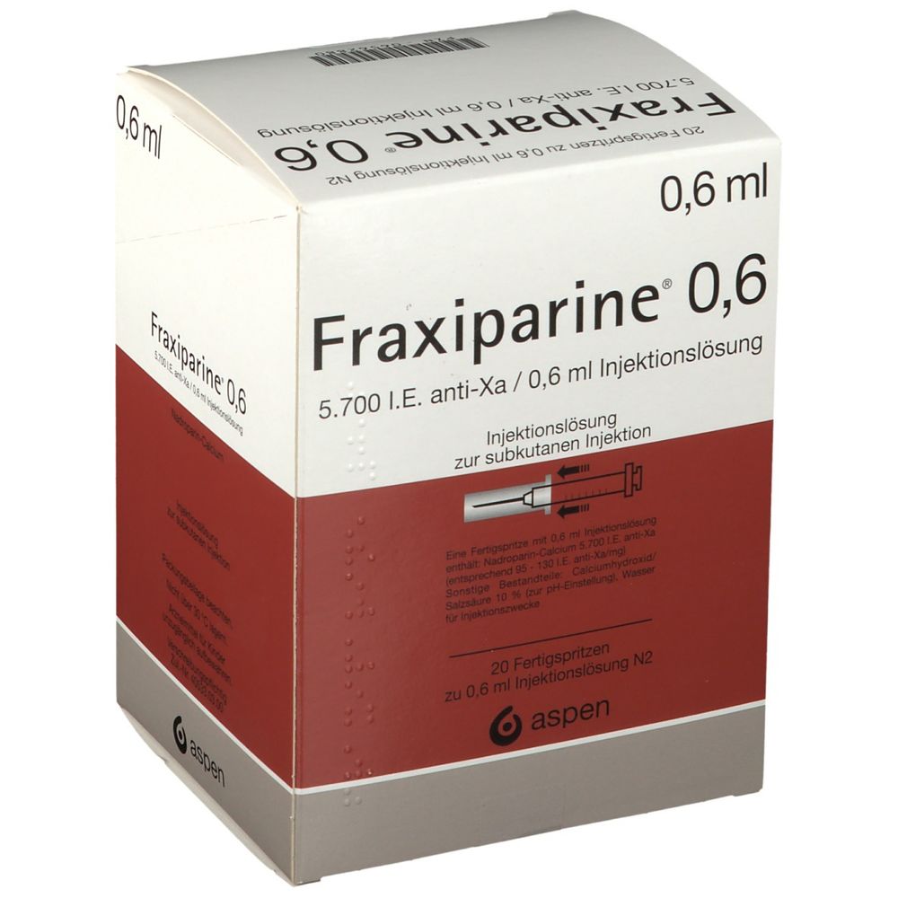 Fraxiparine 0,6 ml 20x0,6 ml - shop-apotheke.com
