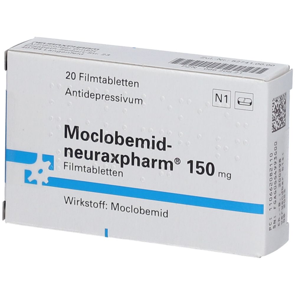 Moclobemid-neuraxpharm® 150 mg 20 St - shop-apotheke.com