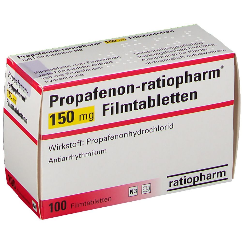 Propafenon-ratiopharm® 150 mg 100 St - shop-apotheke.com