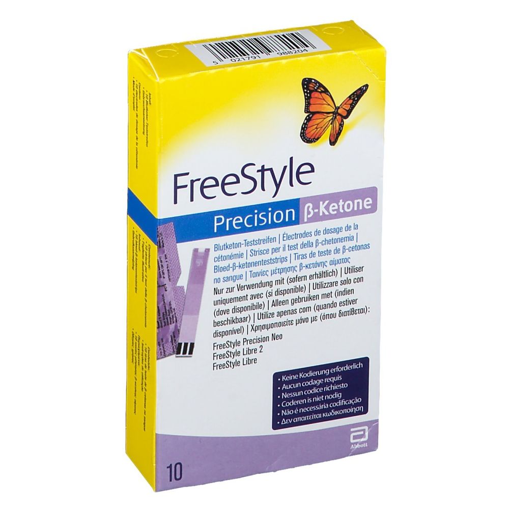 FreeStyle Precision β-Keton Teststreifen 10 St - shop-apotheke.com