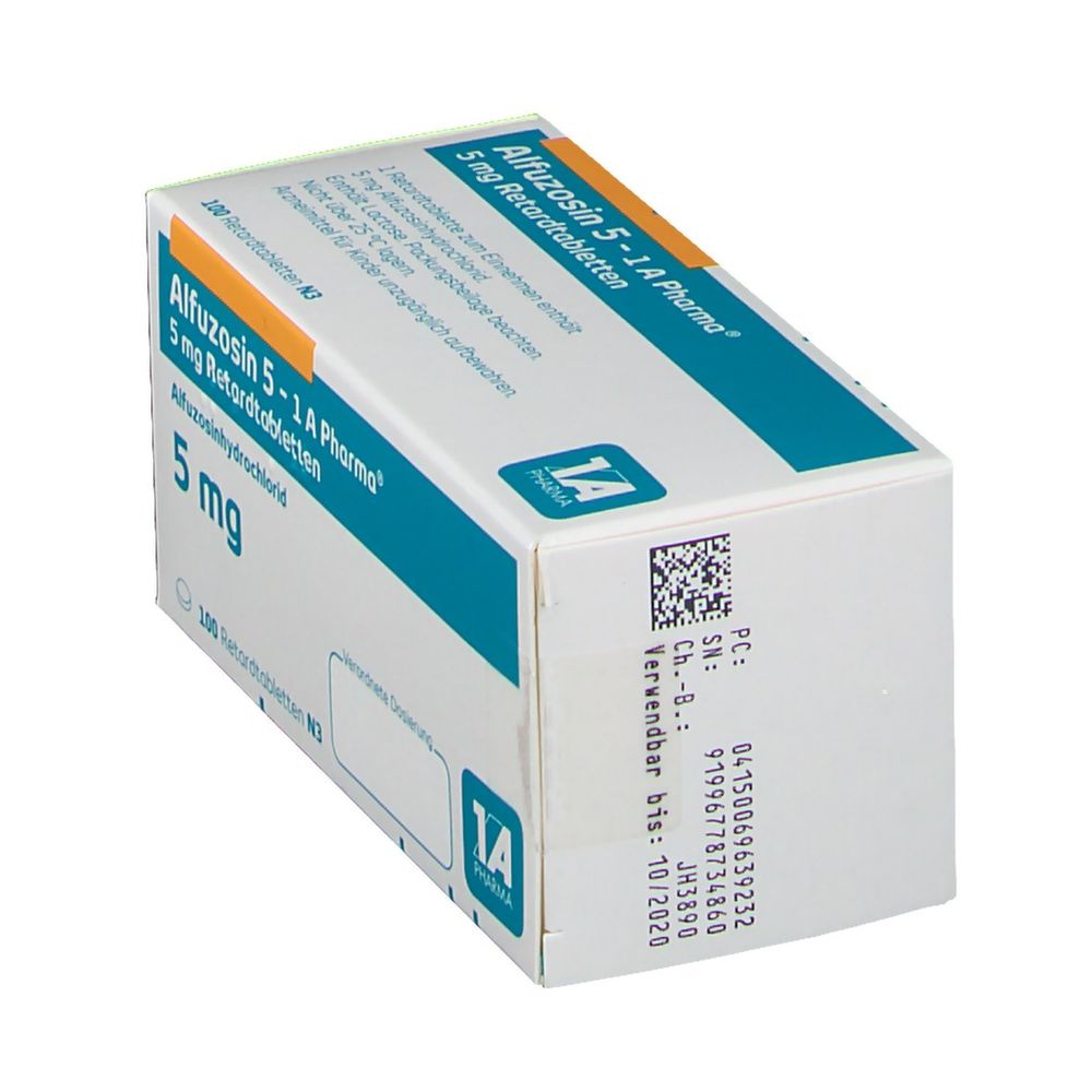 Alfuzosin 5 - 1 A Pharma® 5 mg 100 St - shop-apotheke.com