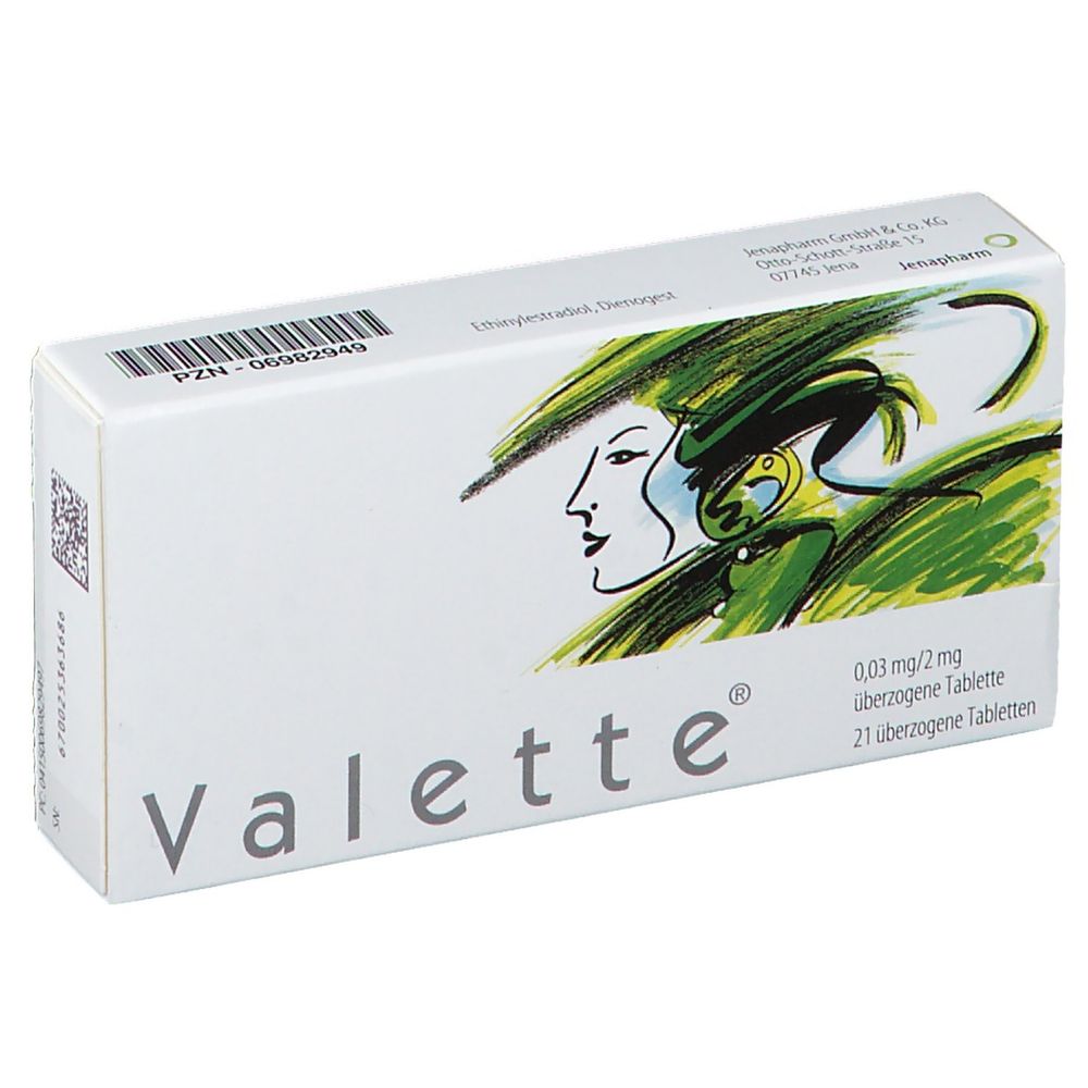 Valette® 0,03 mg/2 mg 21 St - shop-apotheke.com