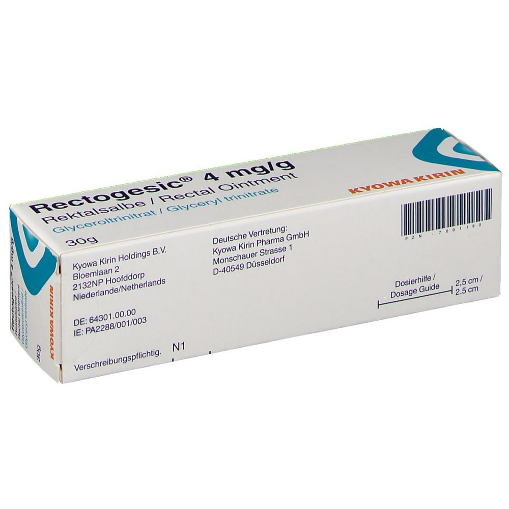 Rectogesic® 4 mg/g Rektalsalbe 30 g - shop-apotheke.com
