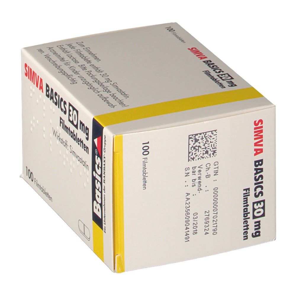SIMVA BASICS 30 mg 100 St - shop-apotheke.com