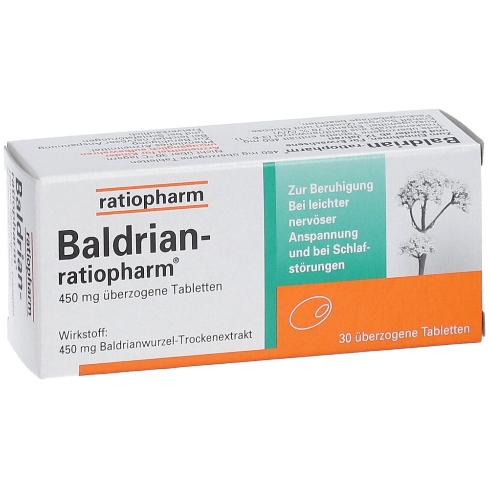 Baldrian-ratiopharm® überzogene Tabletten 30 St - shop-apotheke.com