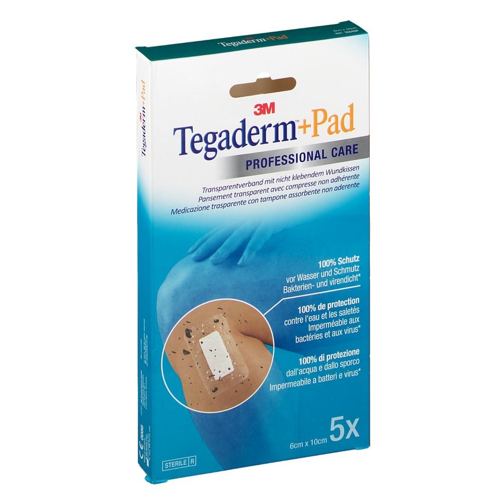3M Tegaderm + Pad 6 x 10 cm 5 St - shop-apotheke.com