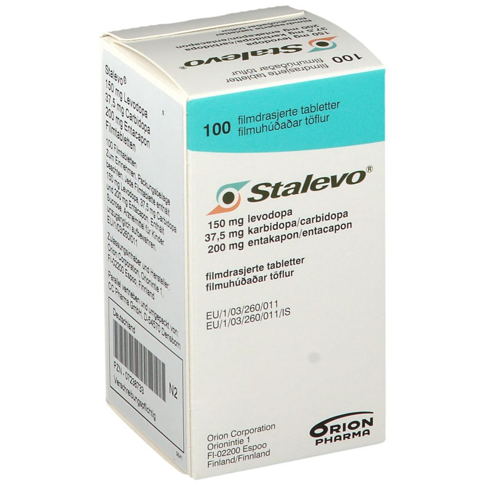 Stalevo® 150 mg/37,5 mg/200 mg 100 St - shop-apotheke.com