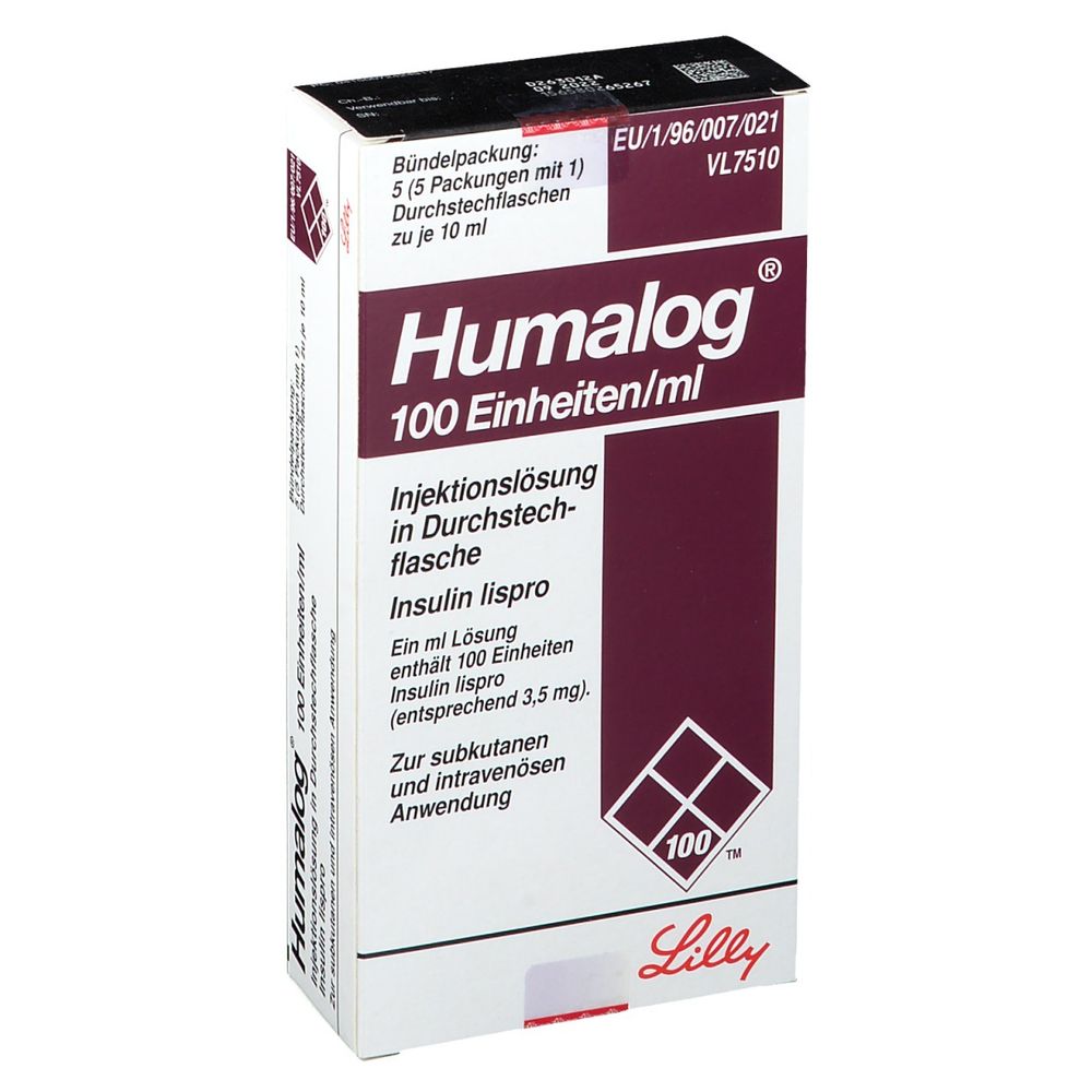 Humalog® 100 Einheiten/ml 5x10 ml - shop-apotheke.com