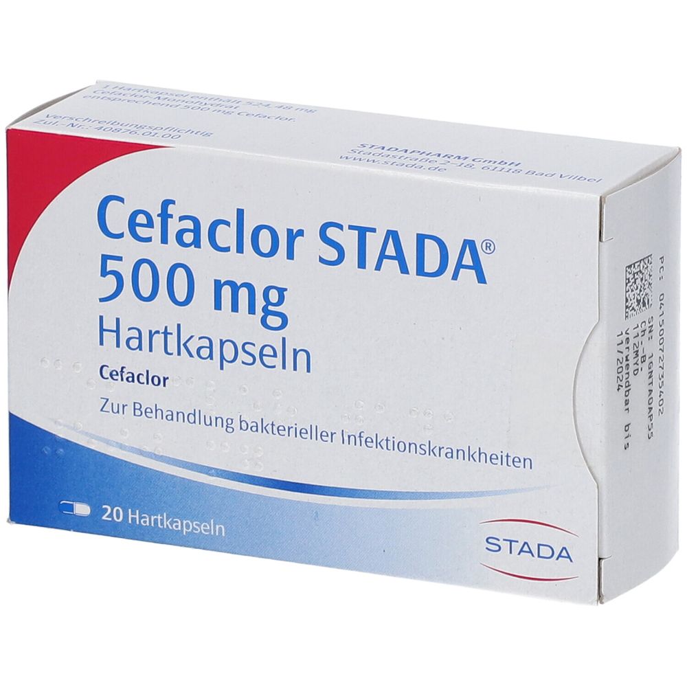 Cefaclor STADA® 500 mg 20 St - shop-apotheke.com