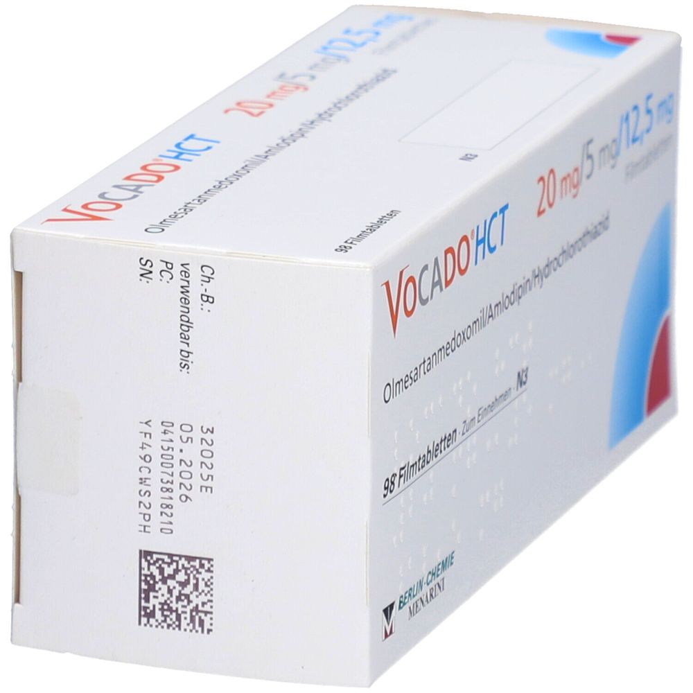Vocado®HCT 20 mg/5 mg/12,5 mg 98 St - shop-apotheke.com