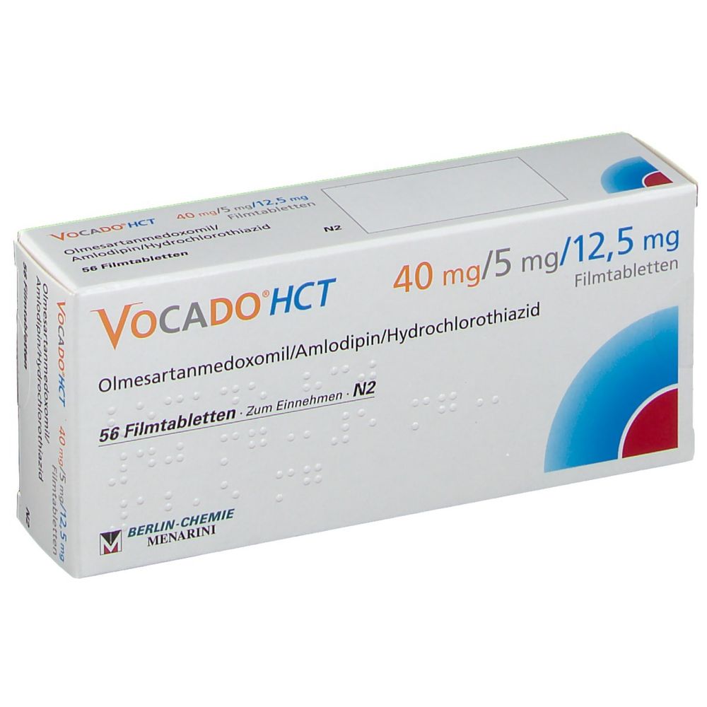 Vocado®HCT 40 mg/5 mg/12,5 mg 56 St - shop-apotheke.com