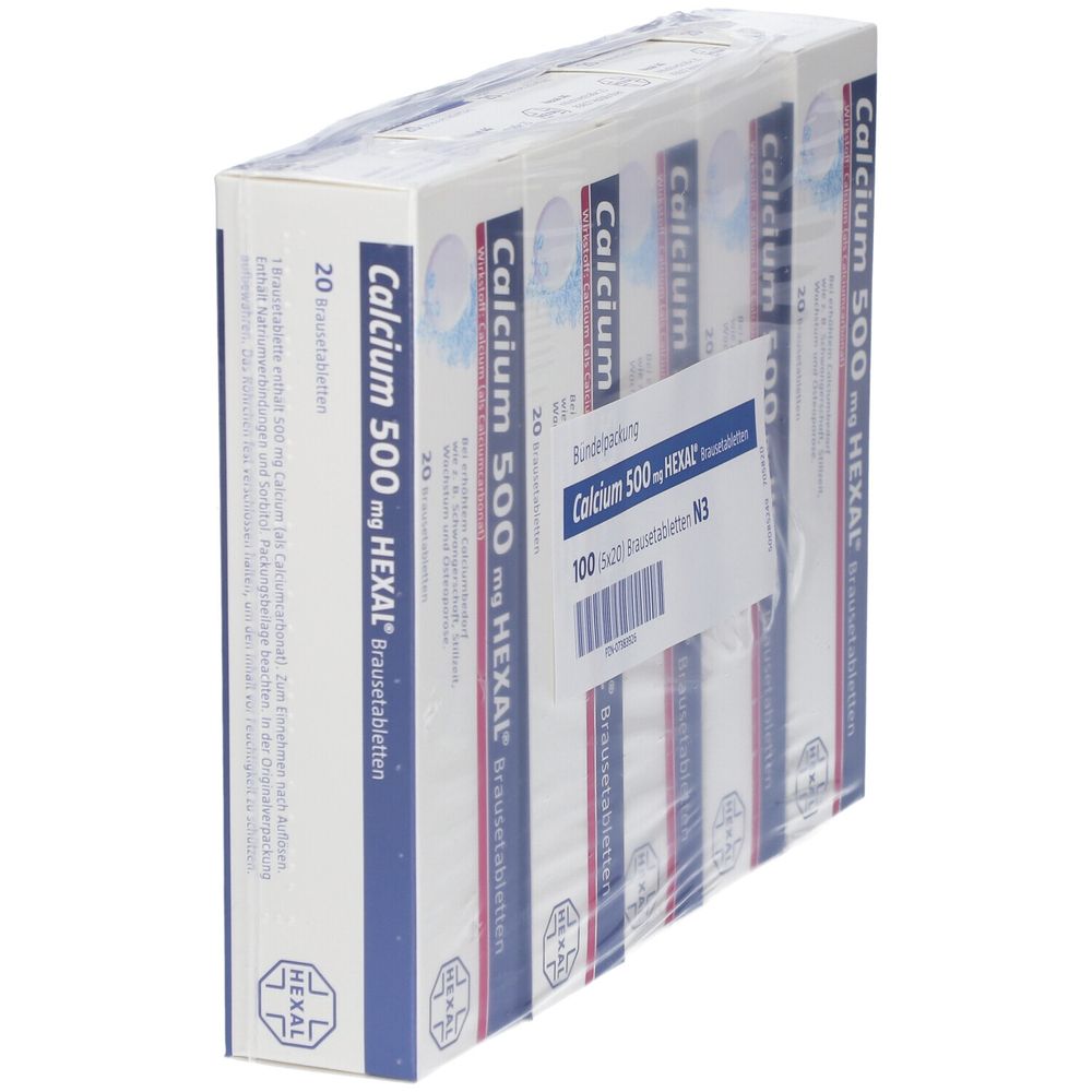Calcium 500 mg HEXAL® 100 St - shop-apotheke.com