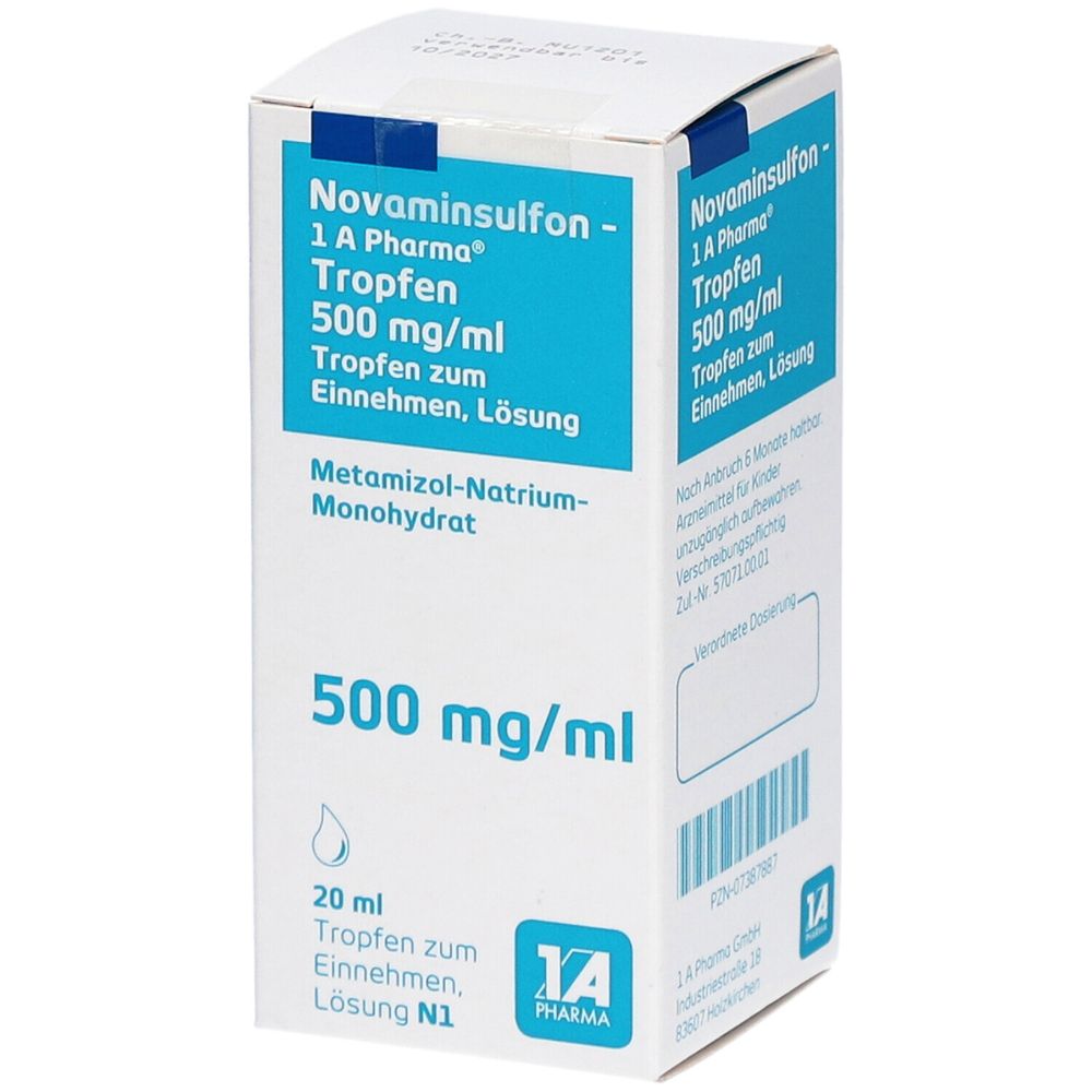 Novaminsulfon - 1 A Pharma® Tropfen 500 mg/ml 20 ml - shop-apotheke.com