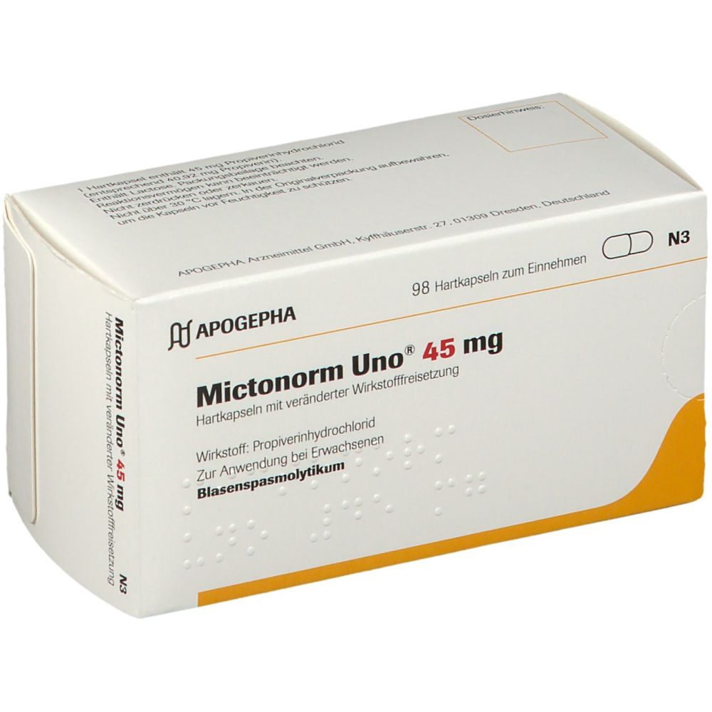 Mictonorm® Uno 45 mg 98 St - shop-apotheke.com