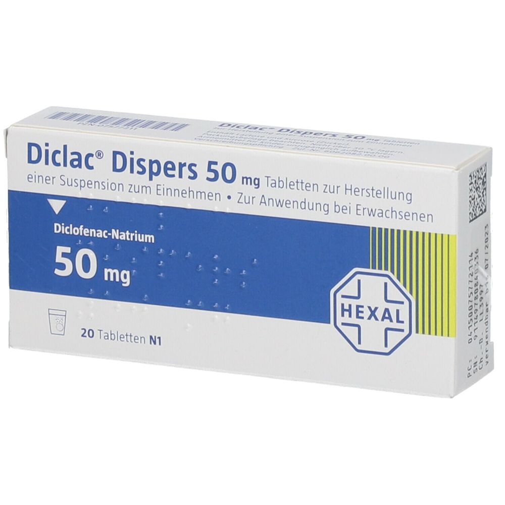 Diclac® Dispers 50 mg 20 St - shop-apotheke.com