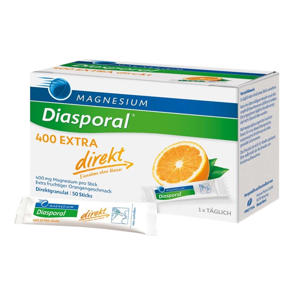 Magnesium Diasporal® 400 EXTRA direkt Orange 50 St - shop-apotheke.com