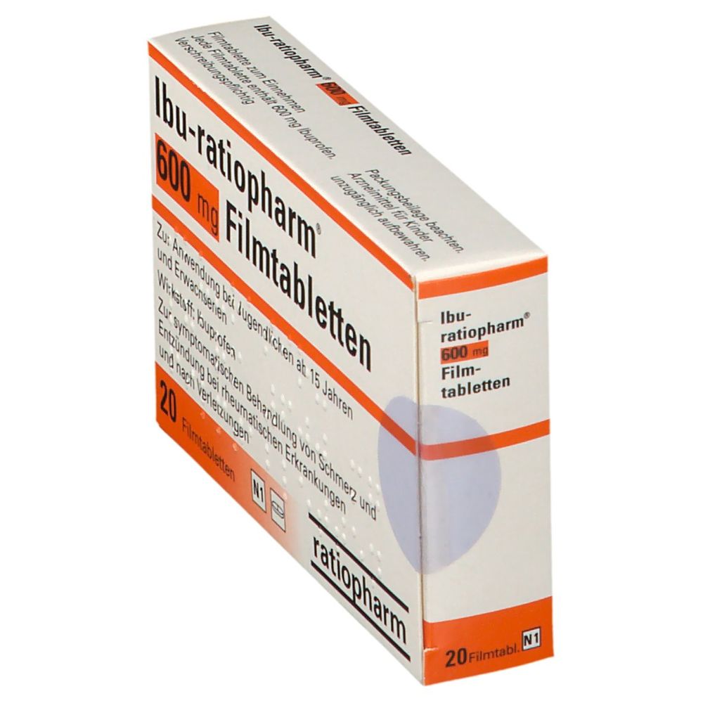 Ibu-ratiopharm® 600 mg 20 St - shop-apotheke.com