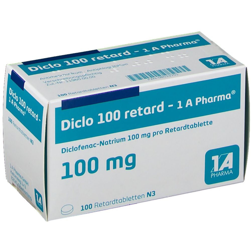Diclo 100 retard - 1 A Pharma® 100 St - shop-apotheke.com