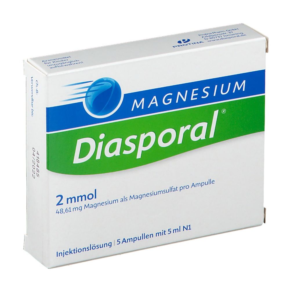 Magnesium-Diasporal® 2 mmol Injektionslösung 5x5 ml - shop-apotheke.com