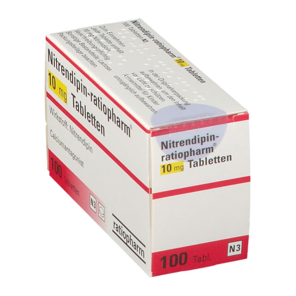 Nitrendipin-ratiopharm® 10 mg 100 St - shop-apotheke.com