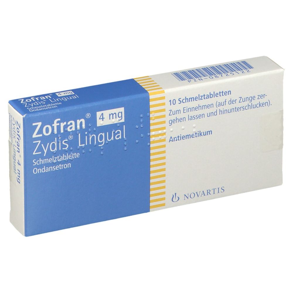 Zofran® 4 mg Zydis® Lingual 10 St - shop-apotheke.com