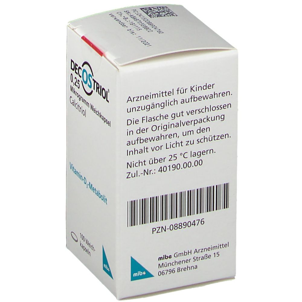 Decostriol 0,25 µg 100 St - shop-apotheke.com