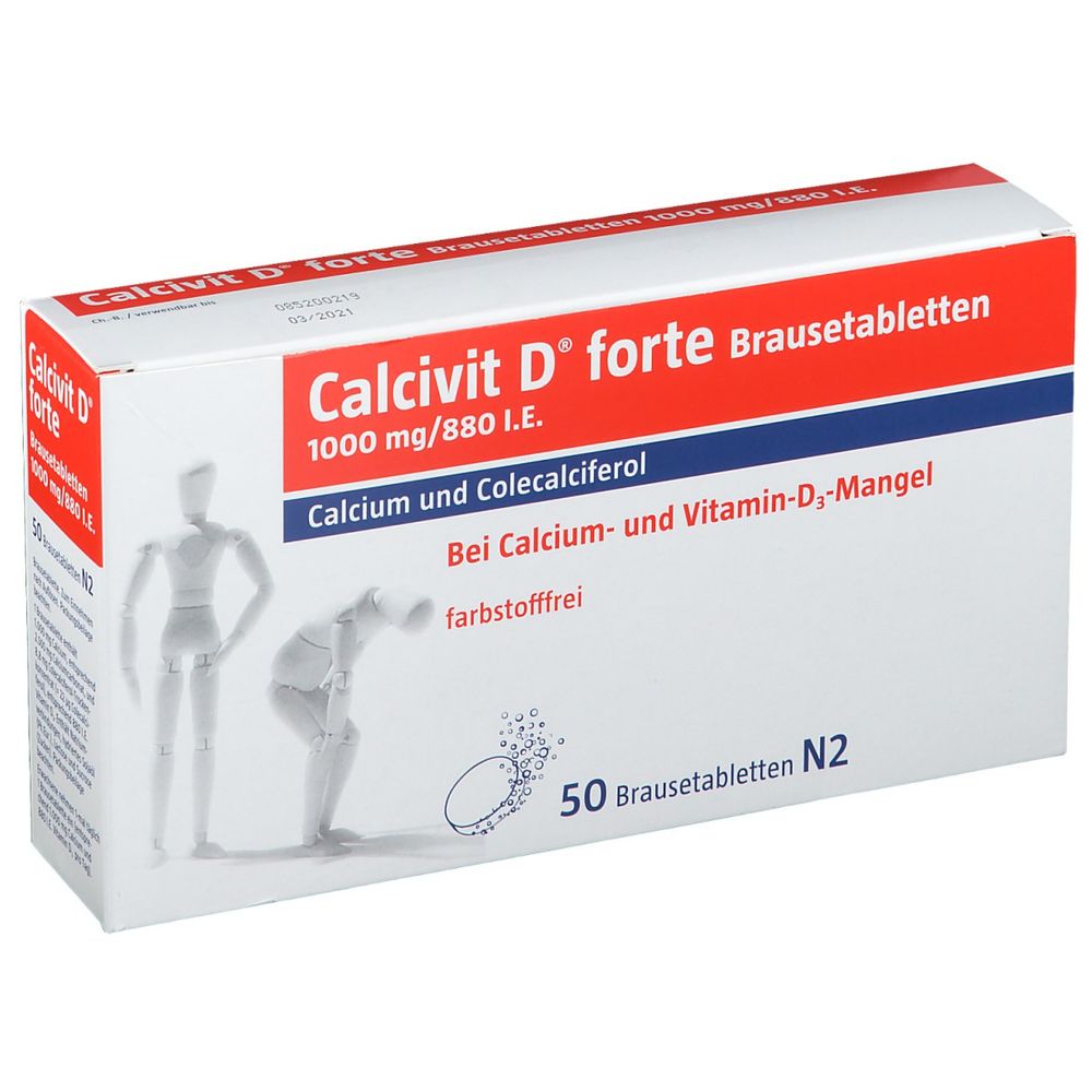 Calcivit D® forte Brausetabletten, 1000 mg/880 I.E. 50 St - shop ...