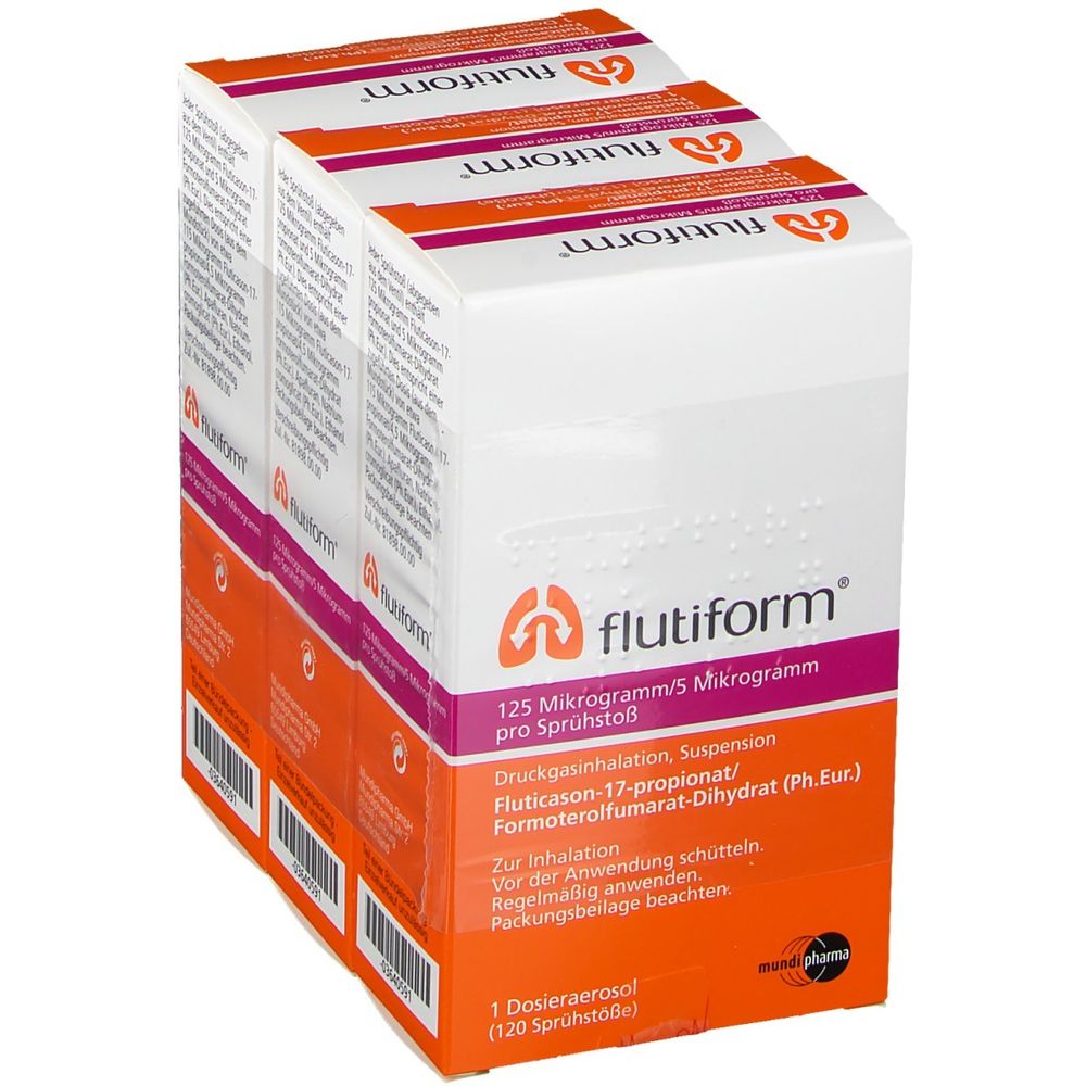 flutiform® 125 µg/5 µg pro Sprühstoß 3 St - shop-apotheke.com