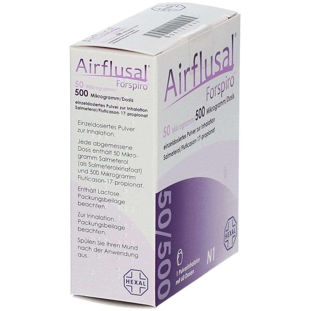 Airflusal® Forspiro® 50 µg/500 µg/Dosis 1 St - shop-apotheke.com