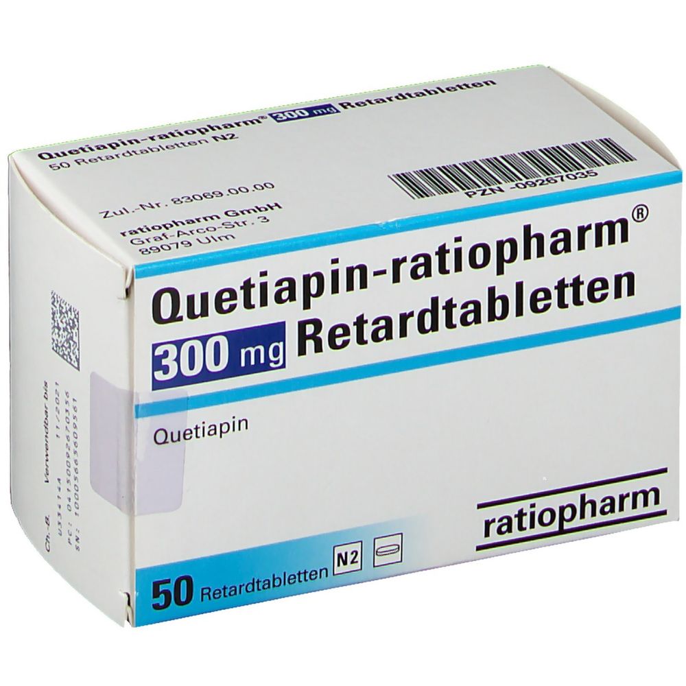 Quetiapin-ratiopharm® 300 mg 50 St - shop-apotheke.com