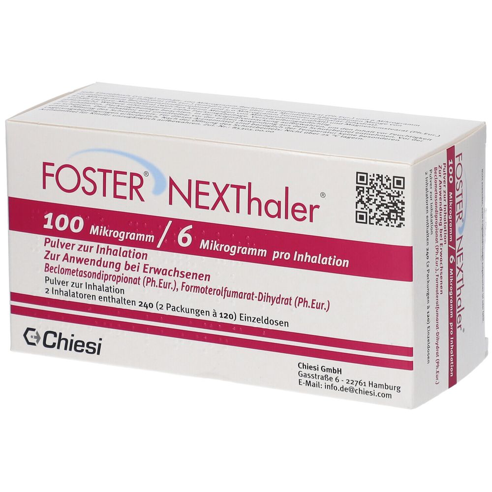 FOSTER® NEXThaler® 100 µg/6 µg 2 St - shop-apotheke.com